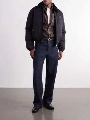 Burberry Checked Wool-twill Flannel Shirt - Brown