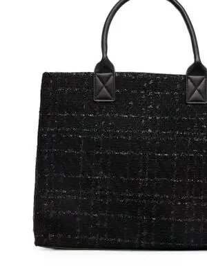 MORGAN Tweed Logo-plaque Tote Bag