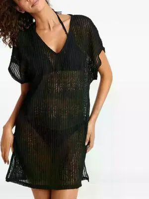 BANANA MOON Zinia Crochet-knit V-neck Beach Cover-up
