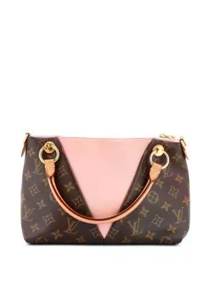 LOUIS VUITTON V Monogram Canvas And Leather Bb Tote Bag - Brown