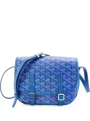 Goyard Belvedere Messenger Bag Coated Canvas Pm Crossbody Bag - Blue