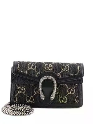 Gucci Dionysus Bag Gg Denim Super Mini Crossbody Bag