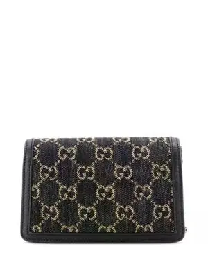 Gucci Dionysus Bag Gg Denim Super Mini Crossbody Bag