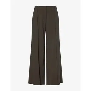 Camilla And Marc Una Straight-leg Woven Trousers - Dark Emerald