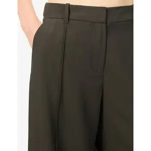 Camilla And Marc Una Straight-leg Woven Trousers - Dark Emerald