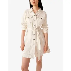OMNES Vera Cotton Denim Mini Dress