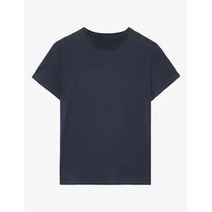 ALLSAINTS Cody Crewneck Slim-fit Cotton T-shirt - Dusted Lilac