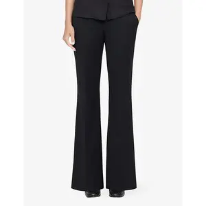 ALLSAINTS Solace Low-rise Stretch Wool-blend Trousers - Black