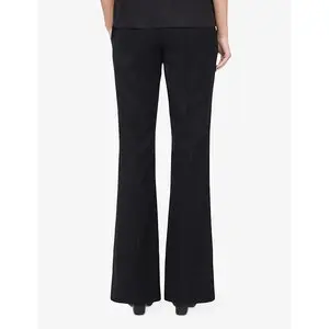 ALLSAINTS Solace Low-rise Stretch Wool-blend Trousers - Black
