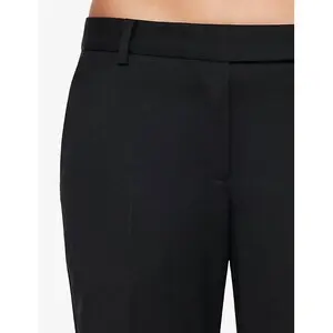 ALLSAINTS Solace Low-rise Stretch Wool-blend Trousers - Black