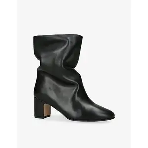 ANONYMOUS COPENHAGEN Lully 55 Leather Heeled Ankle Boots - Black