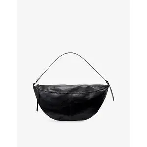 ALLSAINTS Esme Whipstitch Leather Shoulder Bag - Black