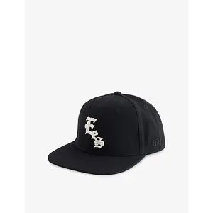 1886 Ees Logo-embroidered Cotton Baseball Cap - Black