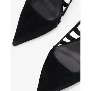 PHASE EIGHT Cut-out Heeled Suede Court Shoes