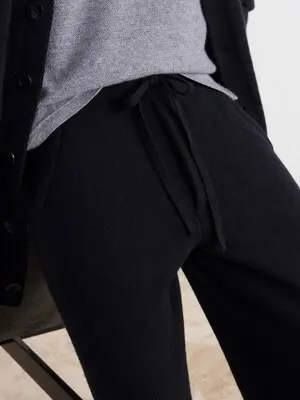 GOD'S TRUE CASHMERE Straight-leg Cashmere Drawstring Trousers
