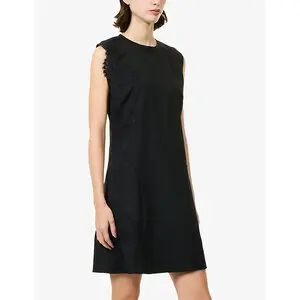 SAMSOE SAMSOE Sarhino Lace-trim Woven Mini Dress