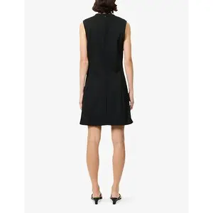 SAMSOE SAMSOE Sarhino Lace-trim Woven Mini Dress