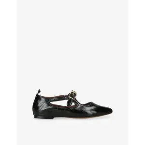 ANONYMOUS COPENHAGEN Praise Leather Ballet Flats - Black