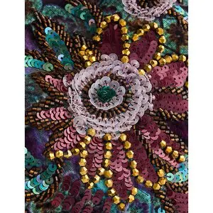 Dries Van Noten Floral-embroidered Micro Woven Top-handle Bag