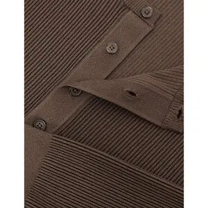 REISS Declan Long-sleeve Stretch-knit Henley Top