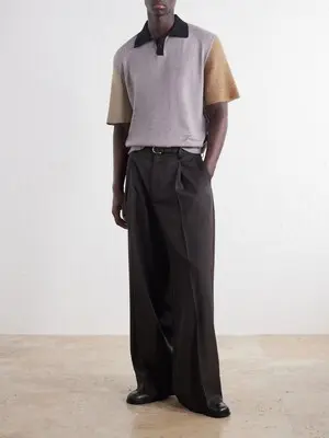 Jacquemus Merino Wool-blend Polo Shirt