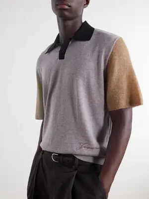 Jacquemus Merino Wool-blend Polo Shirt