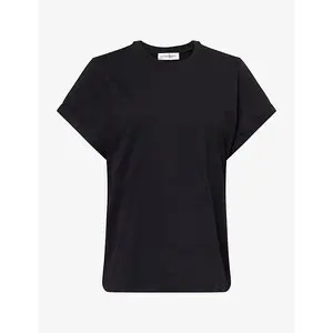 Victoria Beckham Tilly Round-neck Cotton T-shirt - Black