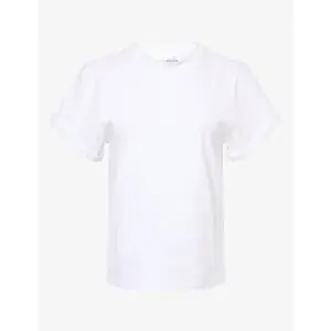 Victoria Beckham Tilly Round-neck Cotton T-shirt - White