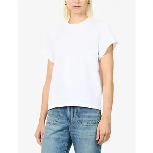 Victoria Beckham Tilly Round-neck Cotton T-shirt - White