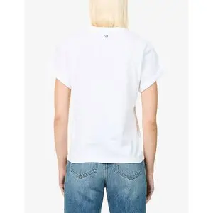 Victoria Beckham Tilly Round-neck Cotton T-shirt - White