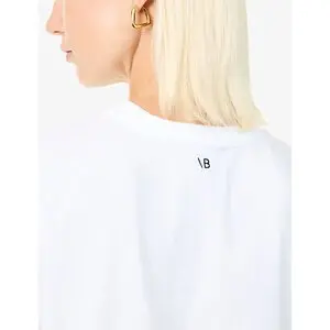 Victoria Beckham Tilly Round-neck Cotton T-shirt - White