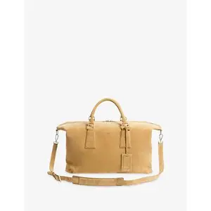 Sandro Suede Weekend Bag - Camel