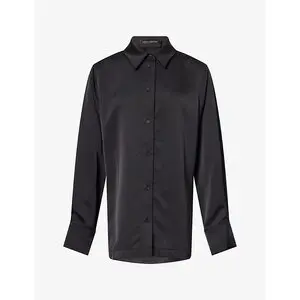 Camilla And Marc Ground Long-sleeve Satin Shirt