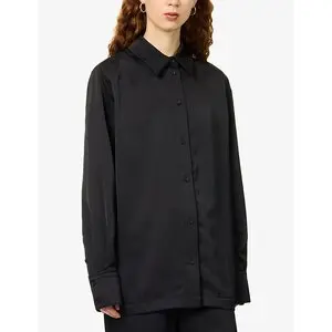 Camilla And Marc Ground Long-sleeve Satin Shirt