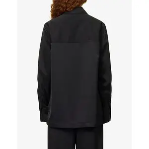 Camilla And Marc Ground Long-sleeve Satin Shirt