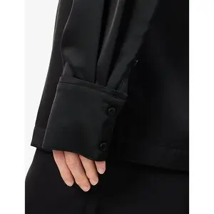 Camilla And Marc Ground Long-sleeve Satin Shirt