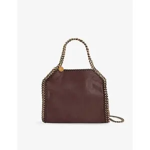 Stella McCartney Mini Falabella Woven Tote Bag - Mahogany