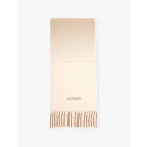 Jacquemus The Moisson Gradient Wool-blend Scarf - Multi-beige