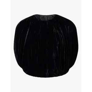 Rick Owens Bubble Cropped Velvet Jacket
