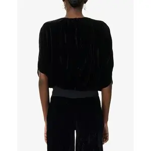 Rick Owens Bubble Cropped Velvet Jacket