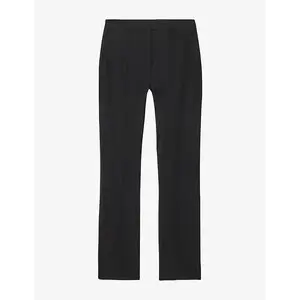 ALLSAINTS Roxanne Slim-fit High-rise Stretch Wool-blend Trousers