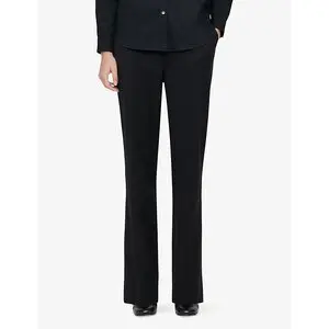 ALLSAINTS Roxanne Slim-fit High-rise Stretch Wool-blend Trousers