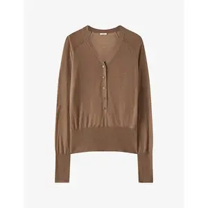 JOSEPH Reem Cashair Henley Cashmere Top