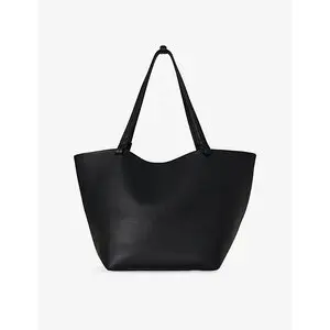 THE ROW Park Tote Three Leather Shoulder Bag - Black Ans