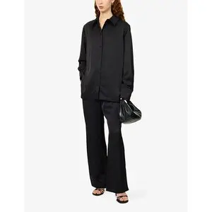 Camilla And Marc Ground Relaxed Satin Trousers - Black