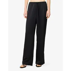 Camilla And Marc Ground Relaxed Satin Trousers - Black