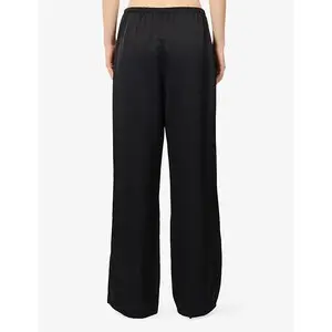 Camilla And Marc Ground Relaxed Satin Trousers - Black
