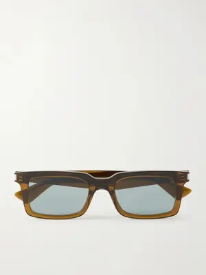 Saint Laurent Sl 860 D-frame Recycled Acetate Sunglasses - Brown