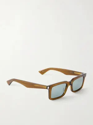 Saint Laurent Sl 860 Square-frame Recycled Acetate Sunglasses - Brown