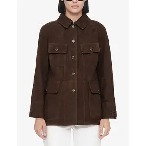 ALLSAINTS Roiya Patch-pocket Suede Jacket